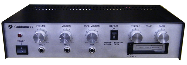 30 Watt AC/DC PA Amplifier with Built-In Cassette Player JPA-750 – Jayso Electronics