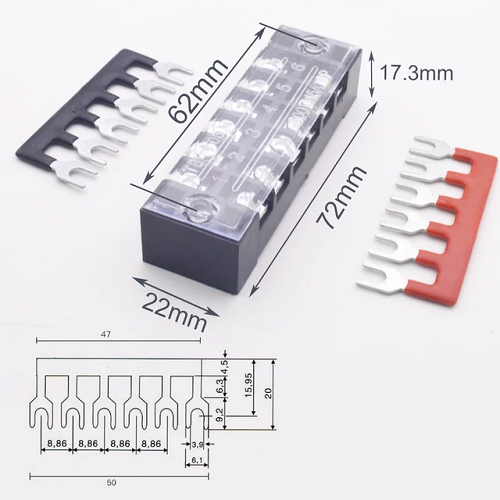 Barrier Bar Blocks with Cuttable Jumper Strips JBB-XP-JS – Jayso ...