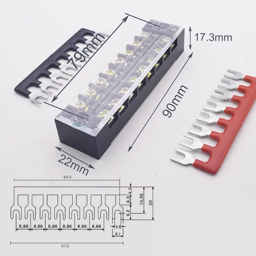 Barrier Bar Blocks with Cuttable Jumper Strips JBB-XP-JS – Jayso ...