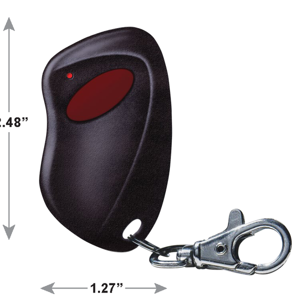 Long Range Keychain Transmitter, 1 Channel, 433MHz., JLRT-1BUTTON ...