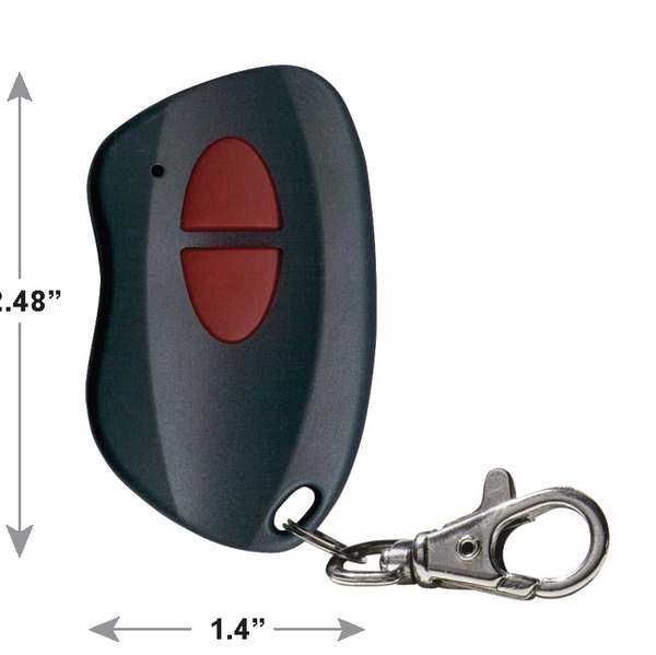 Long Range Keychain Transmitter, 2 Channel, 433MHz., JLRT-2BUTTON ...