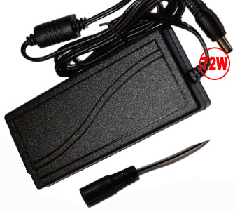 Power Supply, 12 Volt DC, 6 Amp, Regulated, Plug-In, EC-LED-PS6-B ...