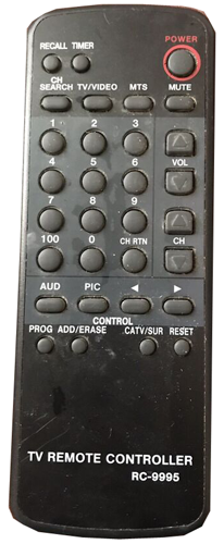 TV Remote, Universal Toshiba, Type RC-9995, RC-2001 – Jayso Electronics