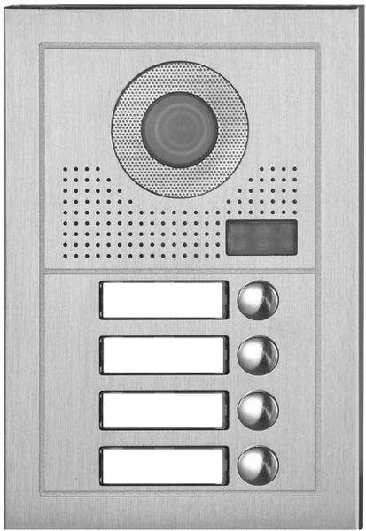 4-Apartment Lobby Station for 2-Wire Video Entry Intercom System ECVI ...