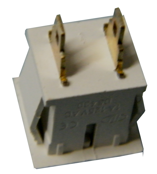 Replacement Square White Plastic Intercom Push-Button w/ 2 Solder Term ...